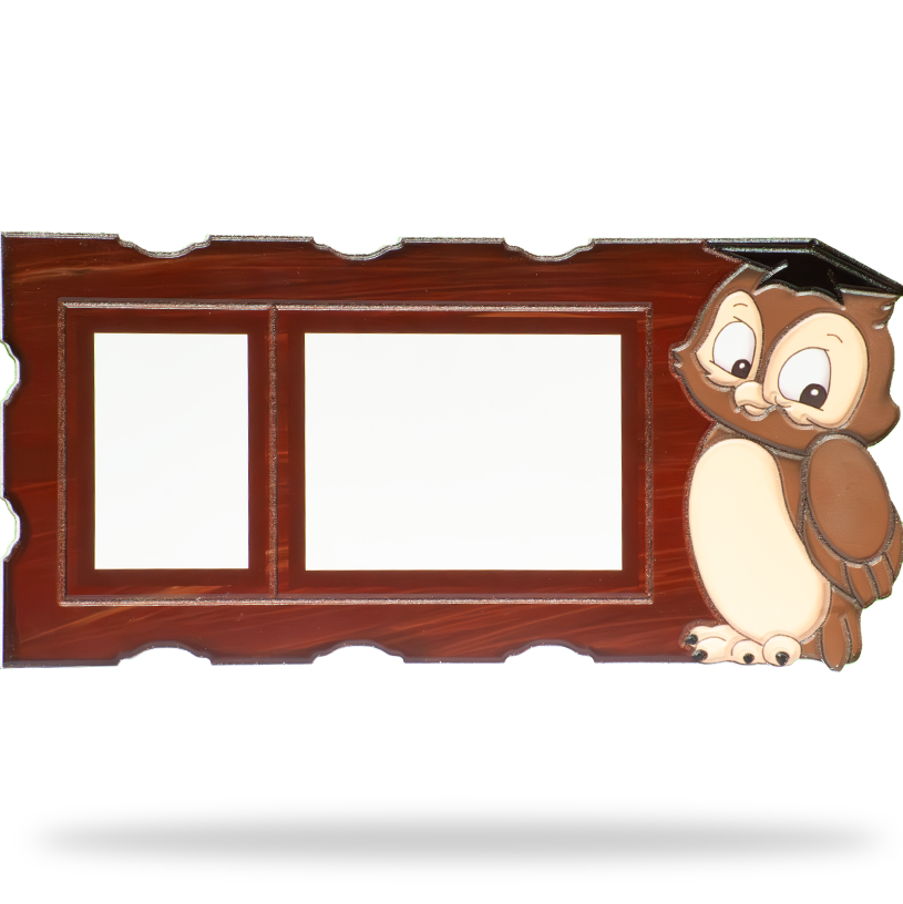 Marco infantil búho, Marcos para fotografía de graduación Kinder