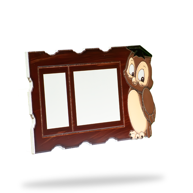 Marco infantil búho, Marcos para fotografía de graduación Kinder